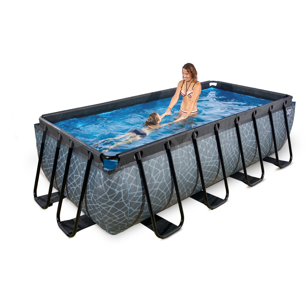 Swimming pool 400x200 cm with filter pump